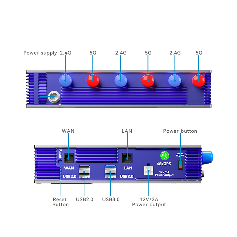 In BUS Wifi sever support max 100 terminal JT-1850